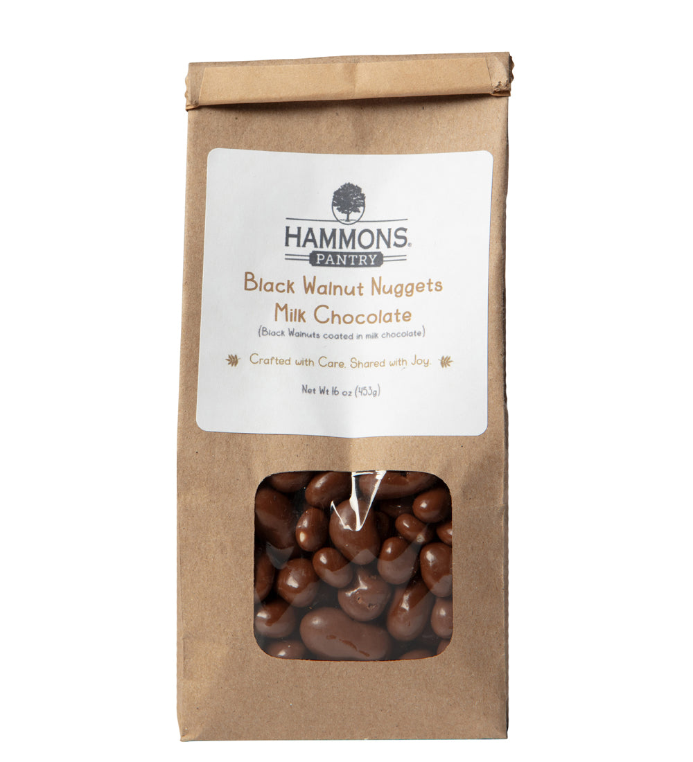 Milk Chocolate Covered Black Walnut Nuggets – Hammons Pantry