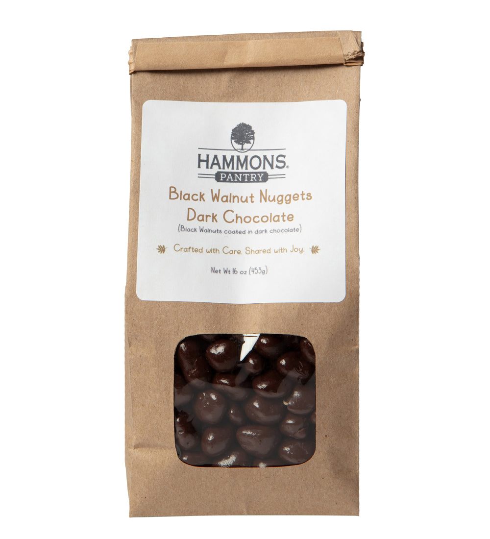Dark Chocolate Covered Black Walnut Nuggets – Hammons Pantry