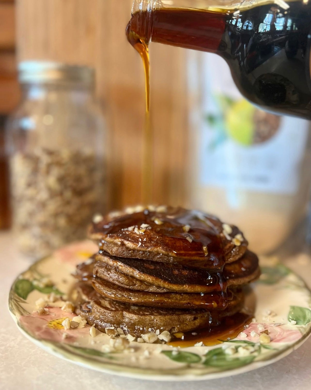 High Protein Black Walnut Pancakes – Hammons Pantry